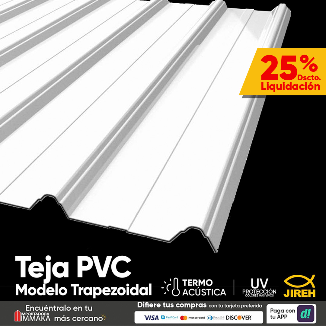 Tejas Asa Ondulada y Trapezoidal - Tejas PVC Importadora Immaka