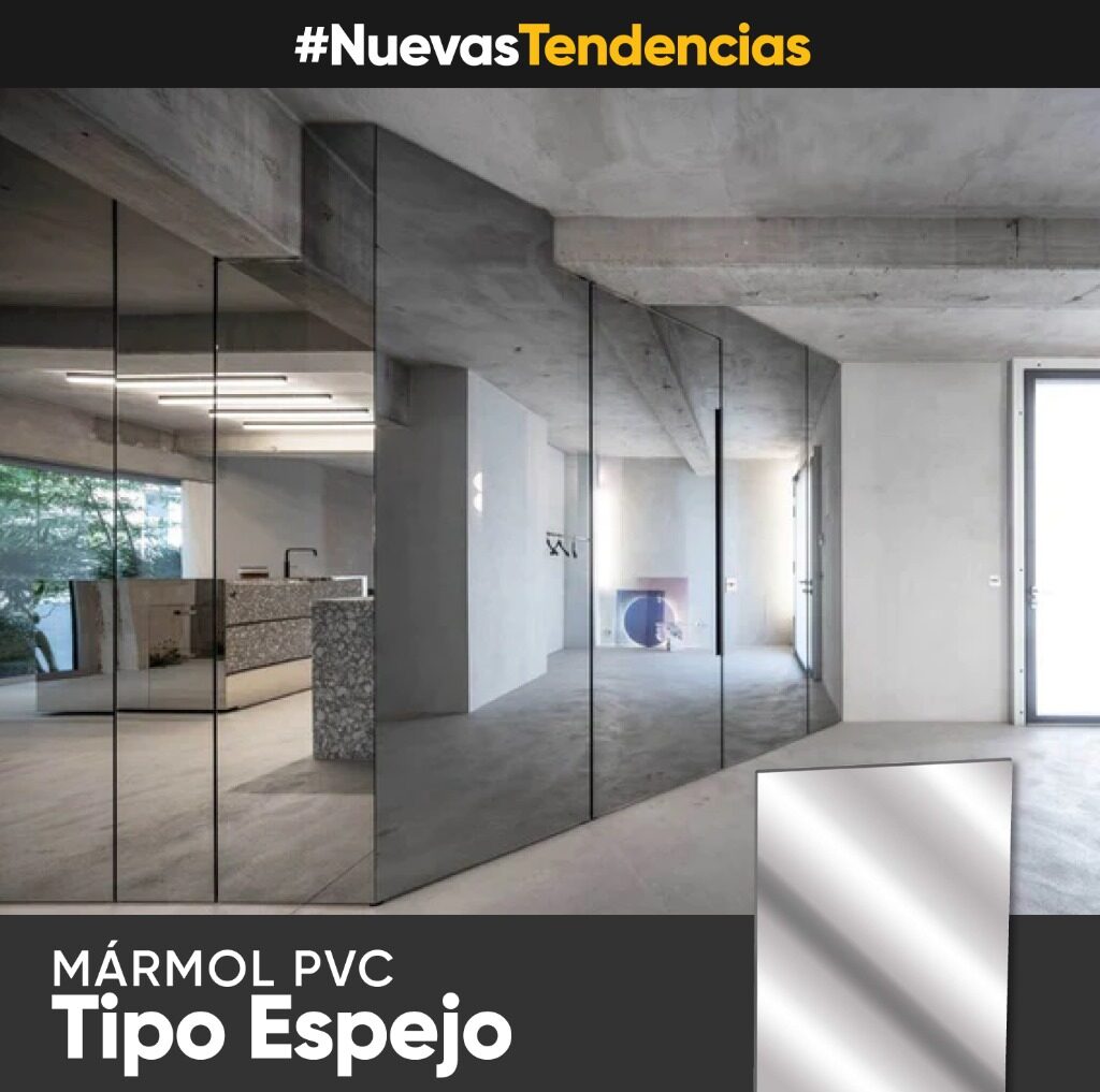 Revestimiento Pared Espejo De Pvc